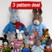 3 PATTERN DEAL Father Bunny Mother Bunny Rabbit Rascals - Etsy UK