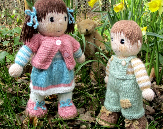 dollytime - Doll, Bunny and Bear Knitting Patterns - Etsy UK