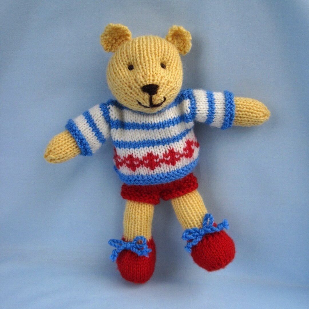 Butternut Bear - 10" (25cm) - Teddy Knitting Pattern - INSTANT DOWNLOAD ...