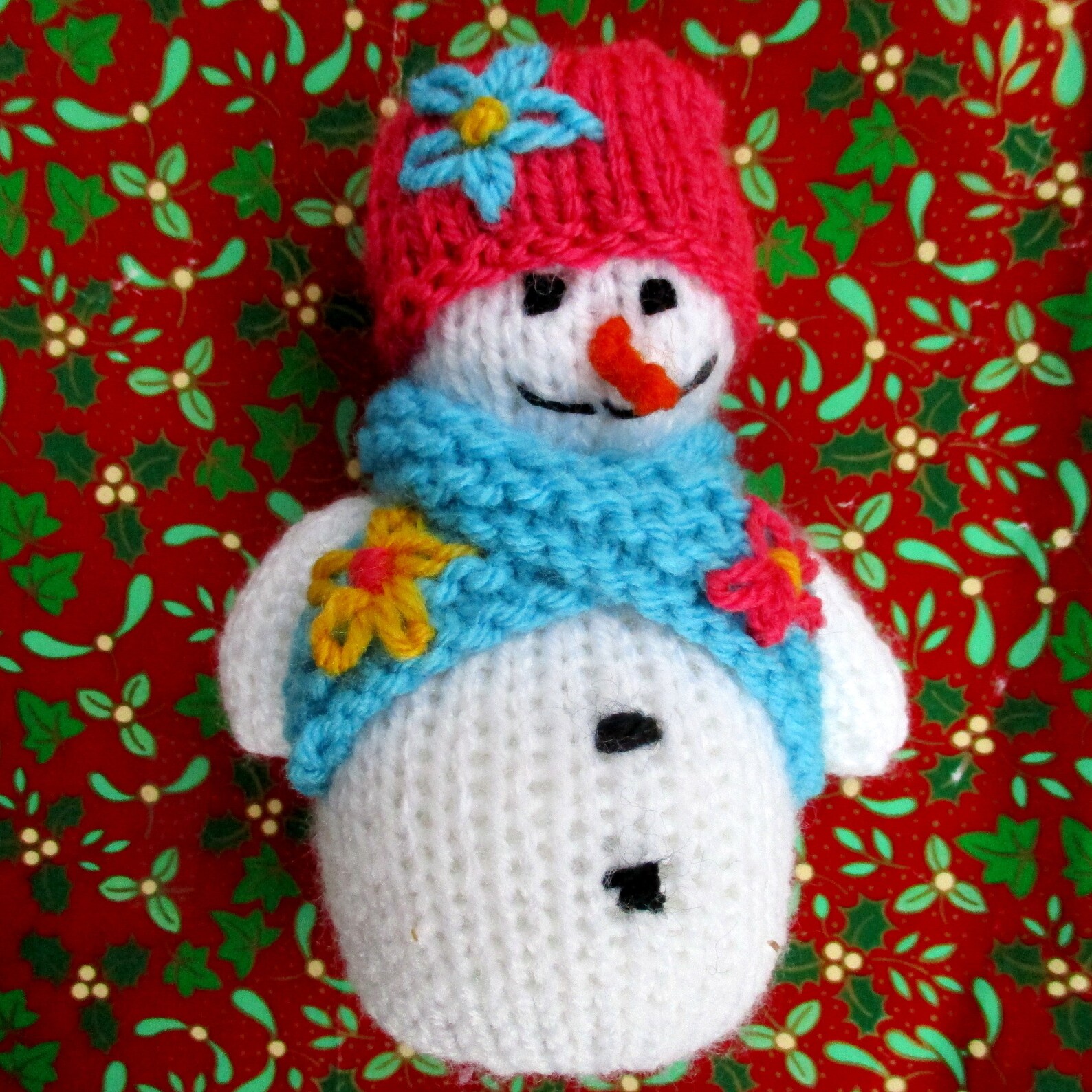10 SNUG LITTLE SNOWMEN - 2" - 4" Snowman Knitting Pattern - Christmas ...