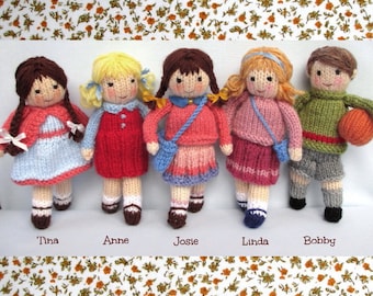 Little Belles 6 15cm Doll Knitting Pattern Pdf | Etsy UK