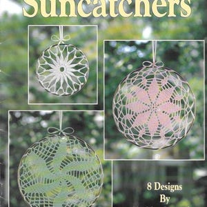 Vintage Lace Crochet Suncatchers Dreamcatchers Snowflakes Christmas ...