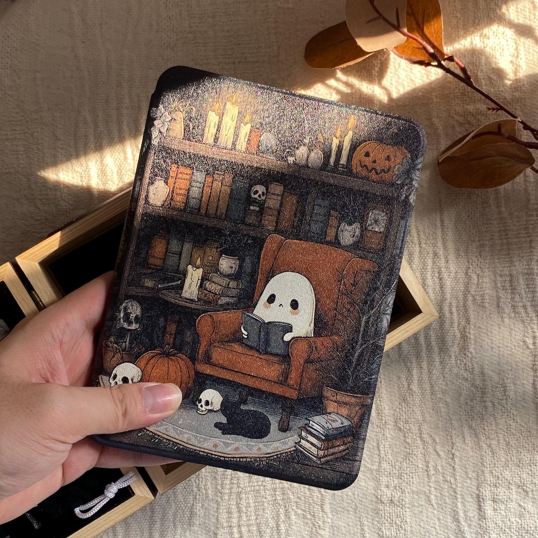 Cozy Ghost Reader Kindle Case 12th 2024 Kindle Paperwhite, Kobo Clara ...