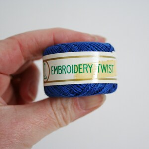 Vintage Box of 10 Balls of Royal Blue Thread for Embroidery EXTRA ...
