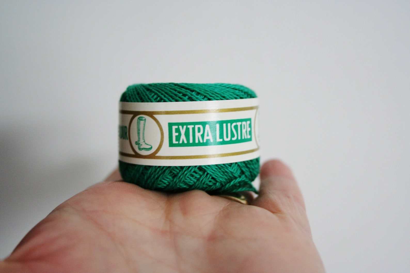 Vintage Box of 10 Balls of Emerald Green Thread for Embroidery EXTRA ...