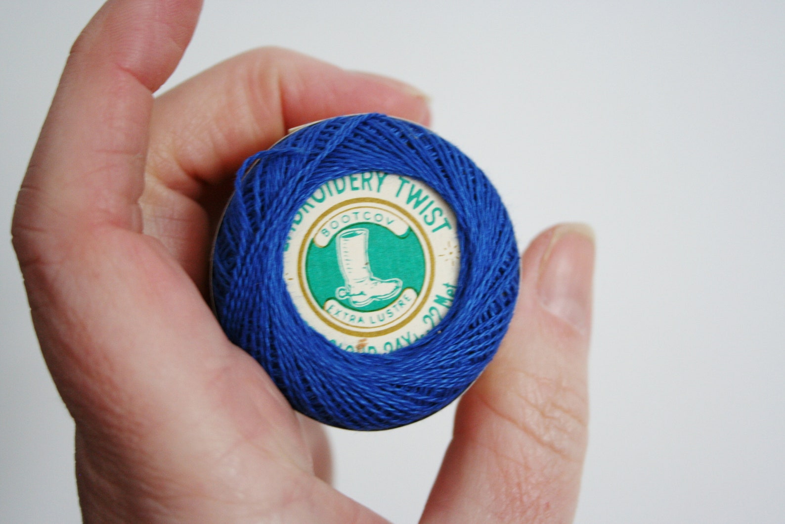 Vintage Box of 10 Balls of Royal Blue Thread for Embroidery EXTRA ...