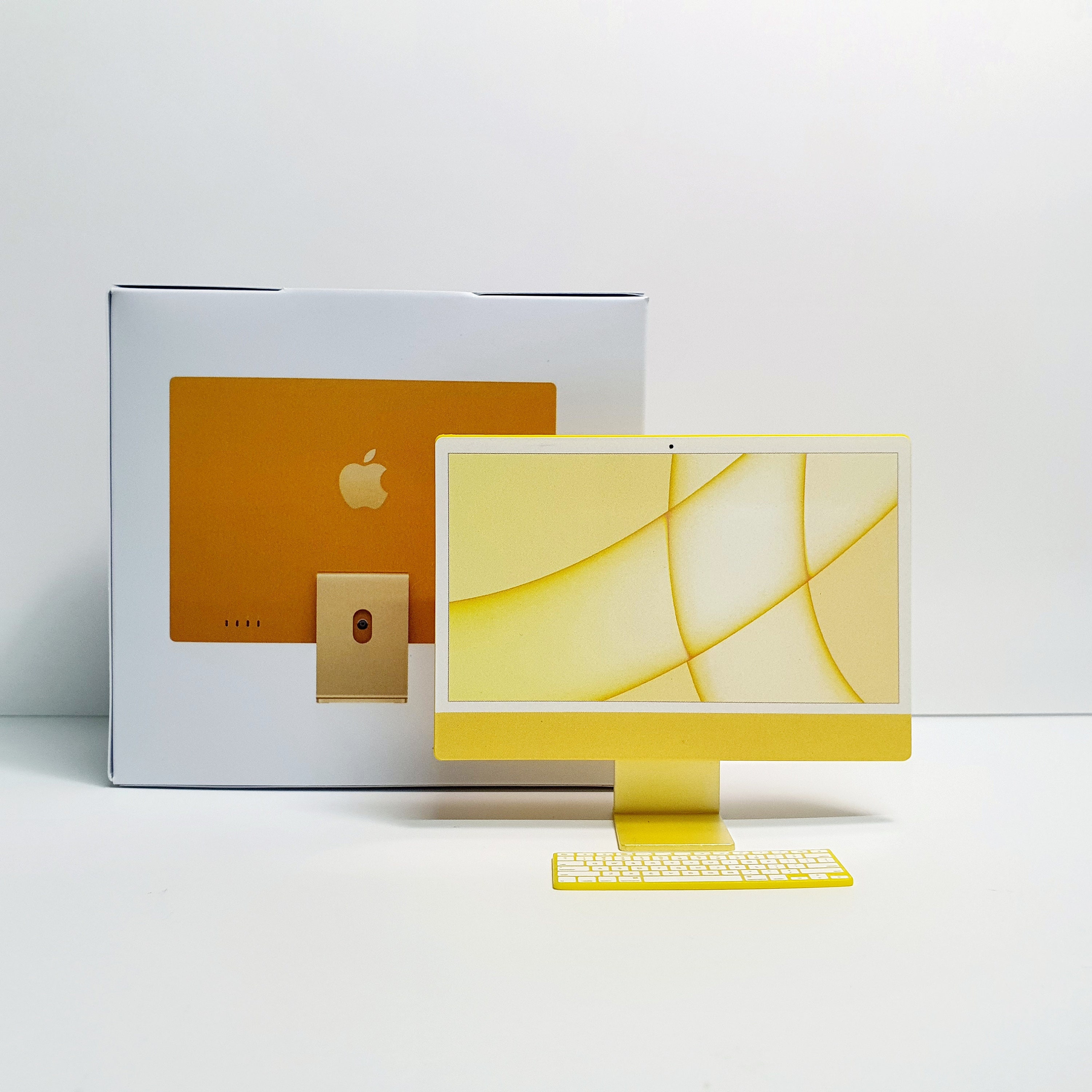 Scale 1:6 New 2021 Apple Imac 24 yellow TOY Miniature for | Etsy