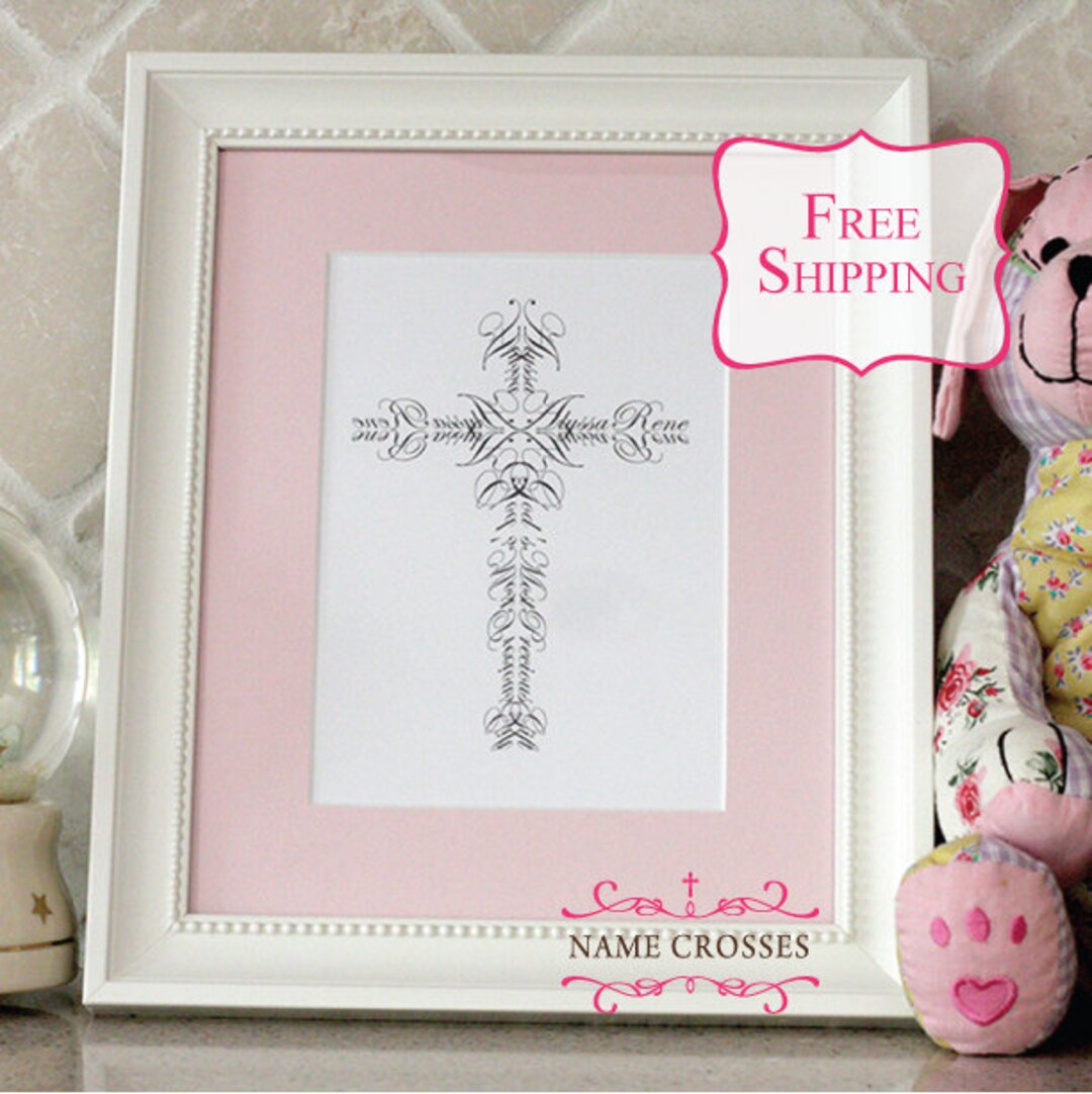 Baby Baptism Personalized Gifts | Name Cross Personalized Baptism Cross ...
