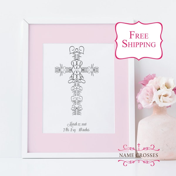 Christening Cross - Etsy