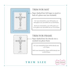 Personalized Confirmation Name Cross | 5x7 Print | Confirmation Gift ...