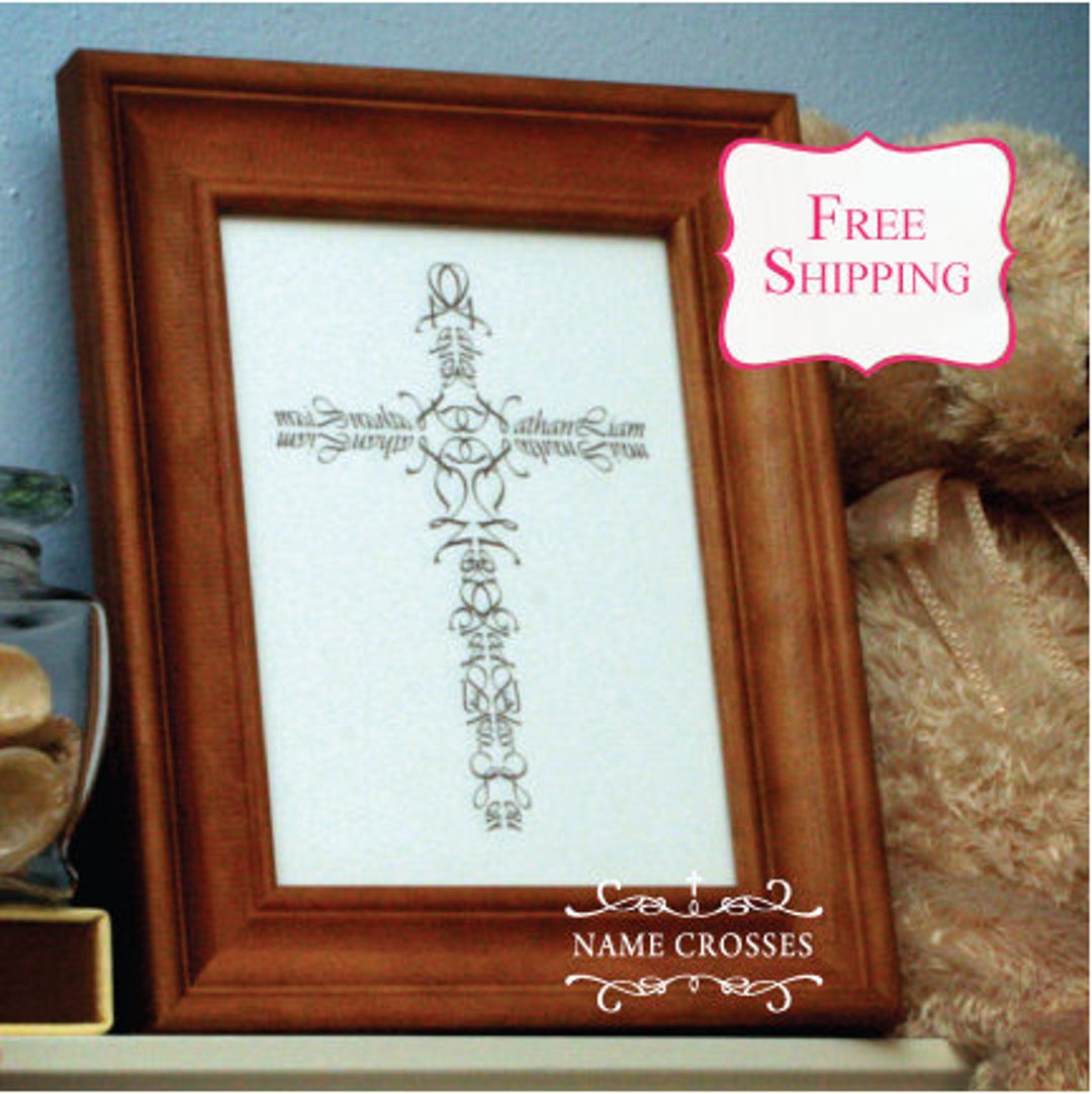 Baptism Gift for Godson | Godson Personalized Cross | Baptism Gift ...