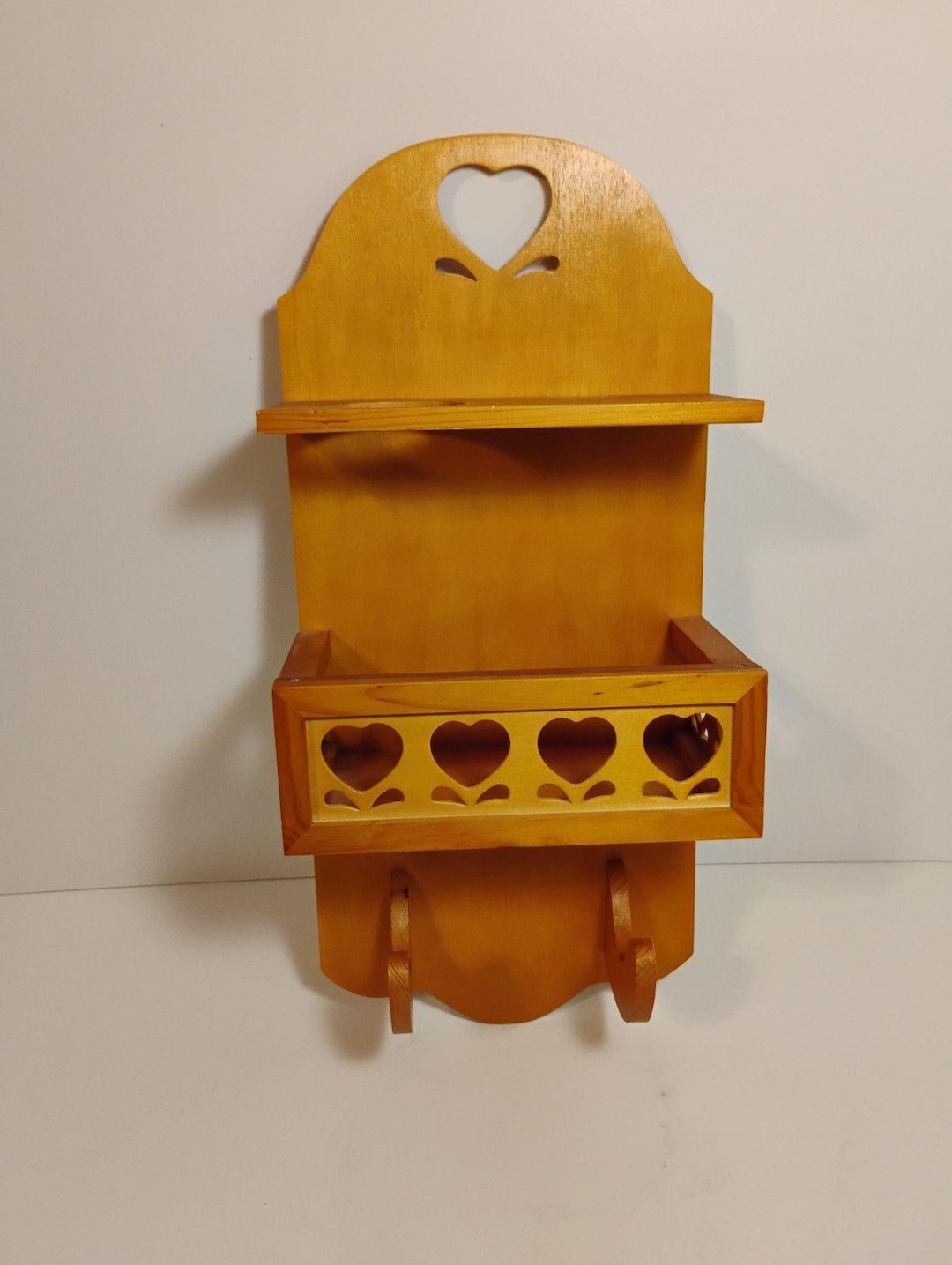 Vintage Pressed Wood Heart Cut Out Shelf. Farmhouse, Cottagecore - Etsy
