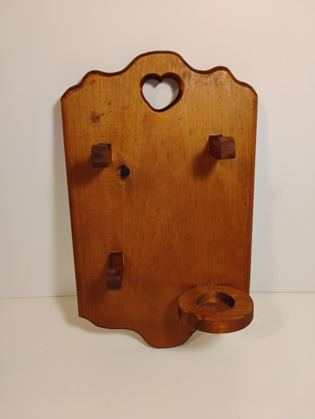 Vintage Wooden Shelf With Heart Cutout - Etsy