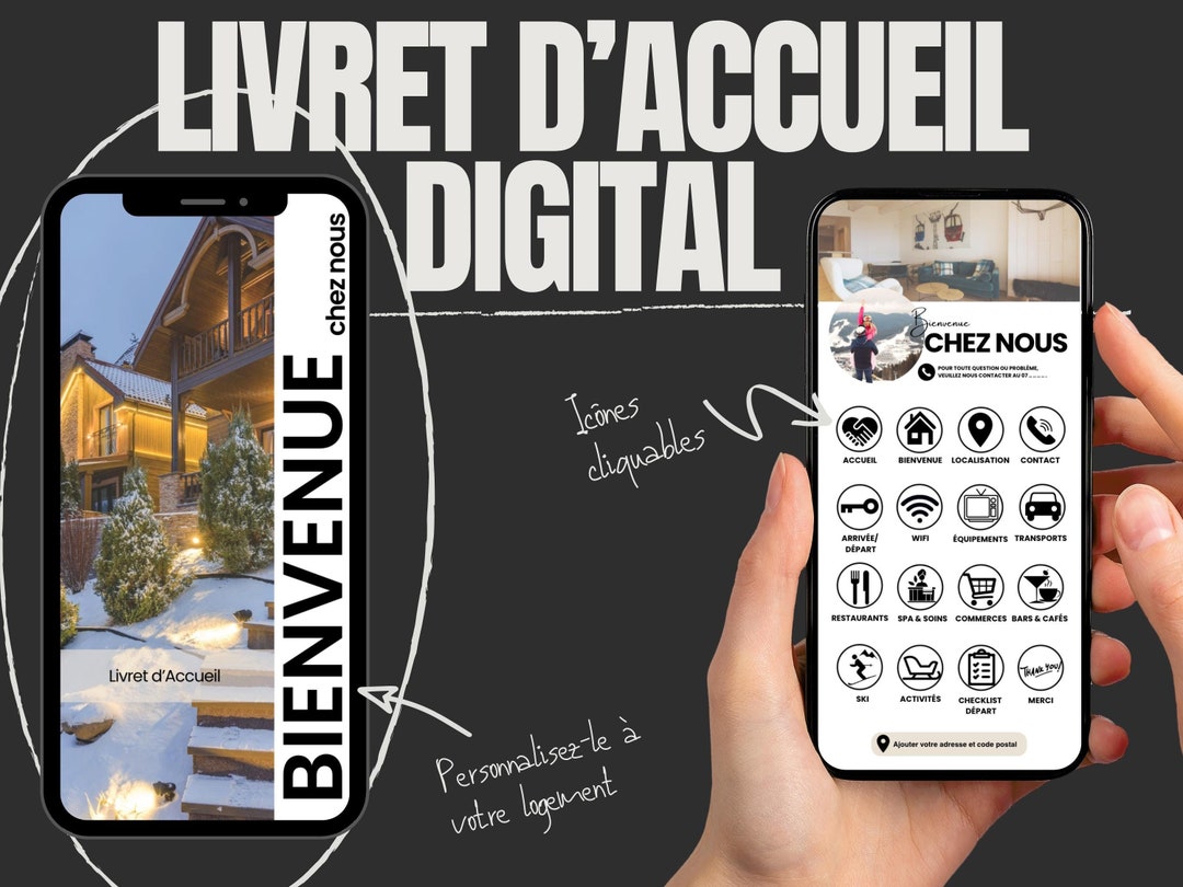 Airbnb Digital Welcome Booklet, French Template, Customer Experience ...