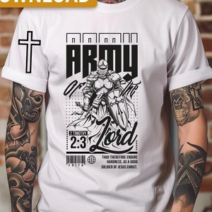 Army of the Lord Svg PNG, Armor of God SVG Png, Christian Shirt Design ...