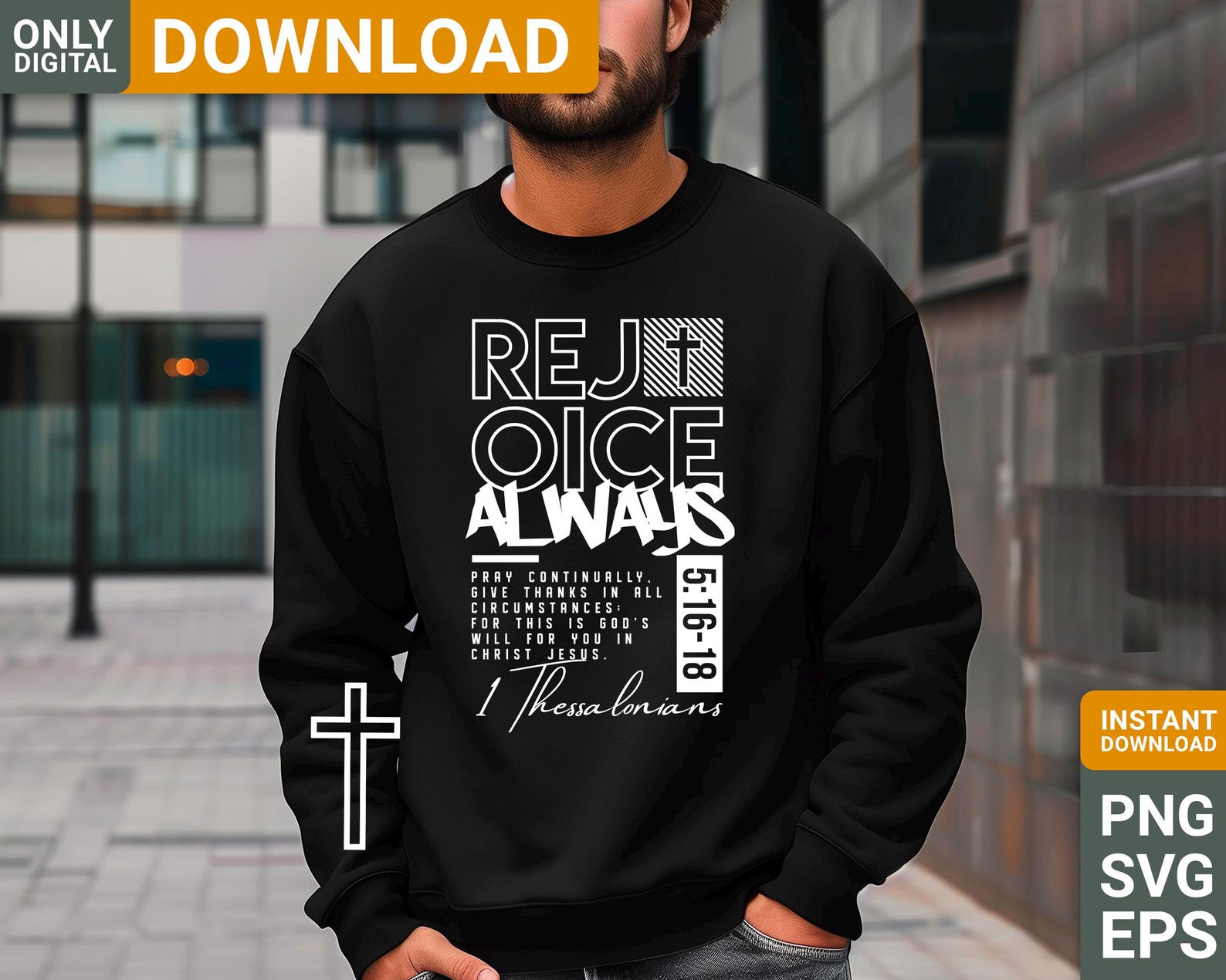Rejoice Always Svg Png Christian Design, Faith Svg, Christ Svg, Bible ...