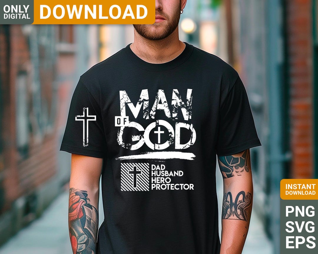 Man of God Svg, Jesus Svg, Cross SVG, Christian Svg Png, Man of Faith ...