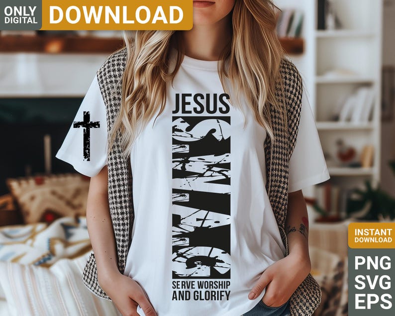 Jesus Christ SVG PNG, Christian Shirt Design (digital Download) - Etsy