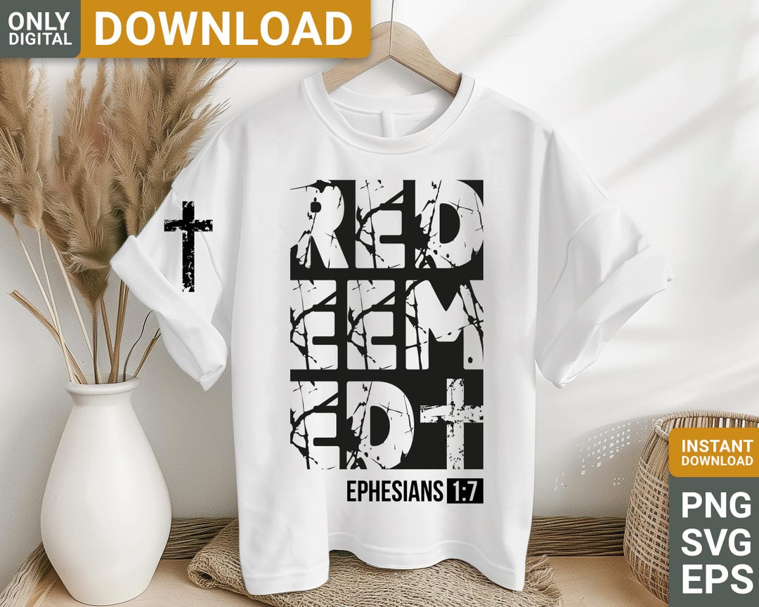 Redeemed SVG Png, Cross SVG, Christian Svg, Religion Svg, Christian ...