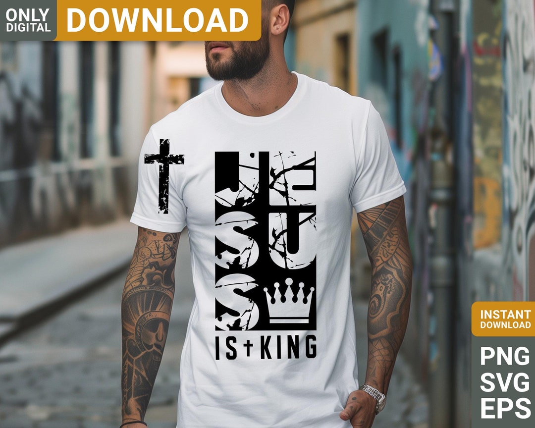Jesus is King Svg Png, God Svg, Holy Svg, Scripture Svg, Christian Svg ...