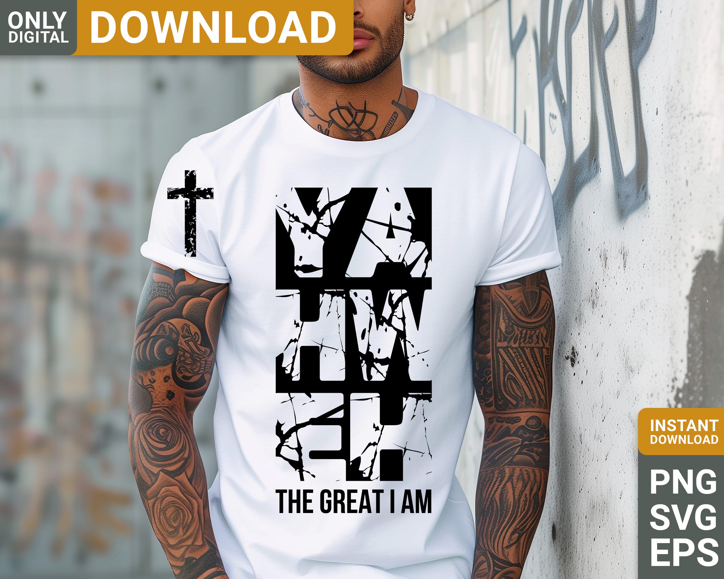 Yahweh Svg Png Men Minimalist Shirt Design, Christian Faith Svg, Bible ...