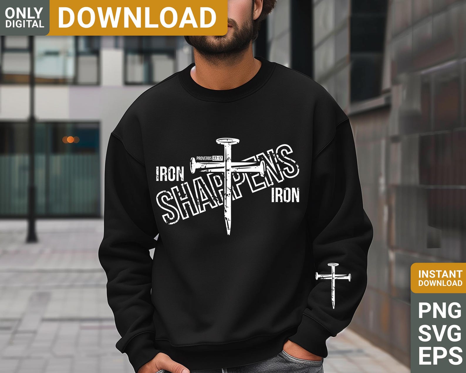Iron Sharpens Iron SVG, Christian Bible Verse Design (digital Download ...