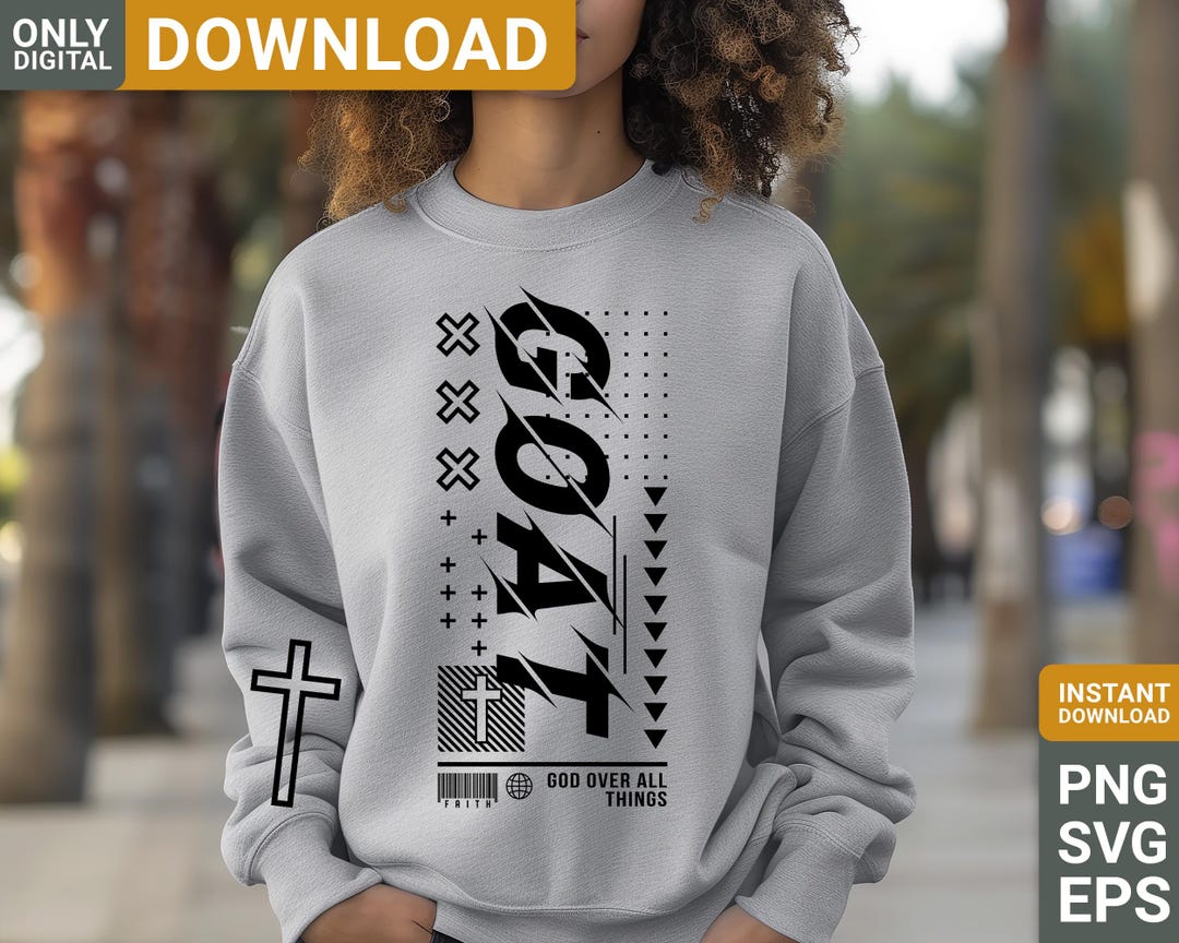 Bible Verse Svg, God Over All Things Shirt Design Svg Png, Modern ...