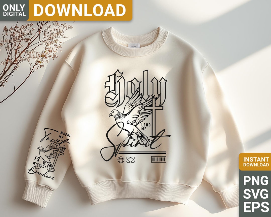 Holy Spirit Lead Me Christian Quotes Svg, Christian Svg, Faith Svg ...