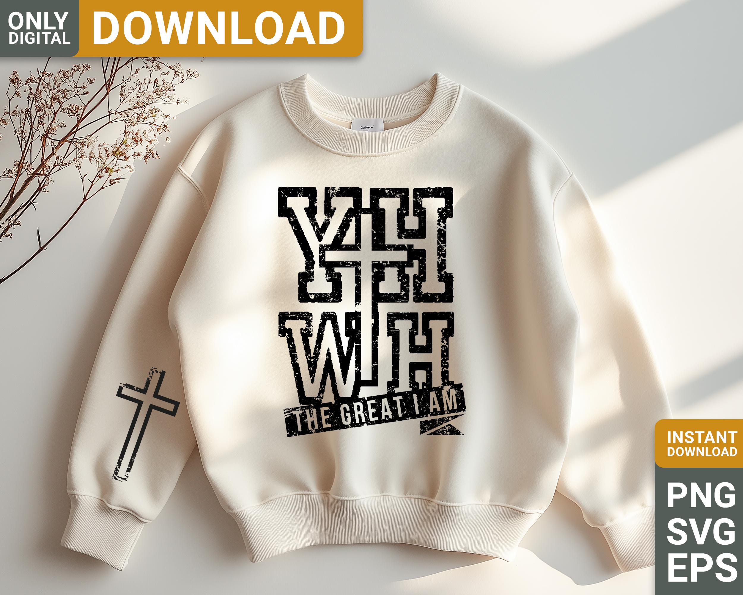 Jesus Svg Png YHWH Svg Png God Svg Png, Christian Shirt Design, Faith ...