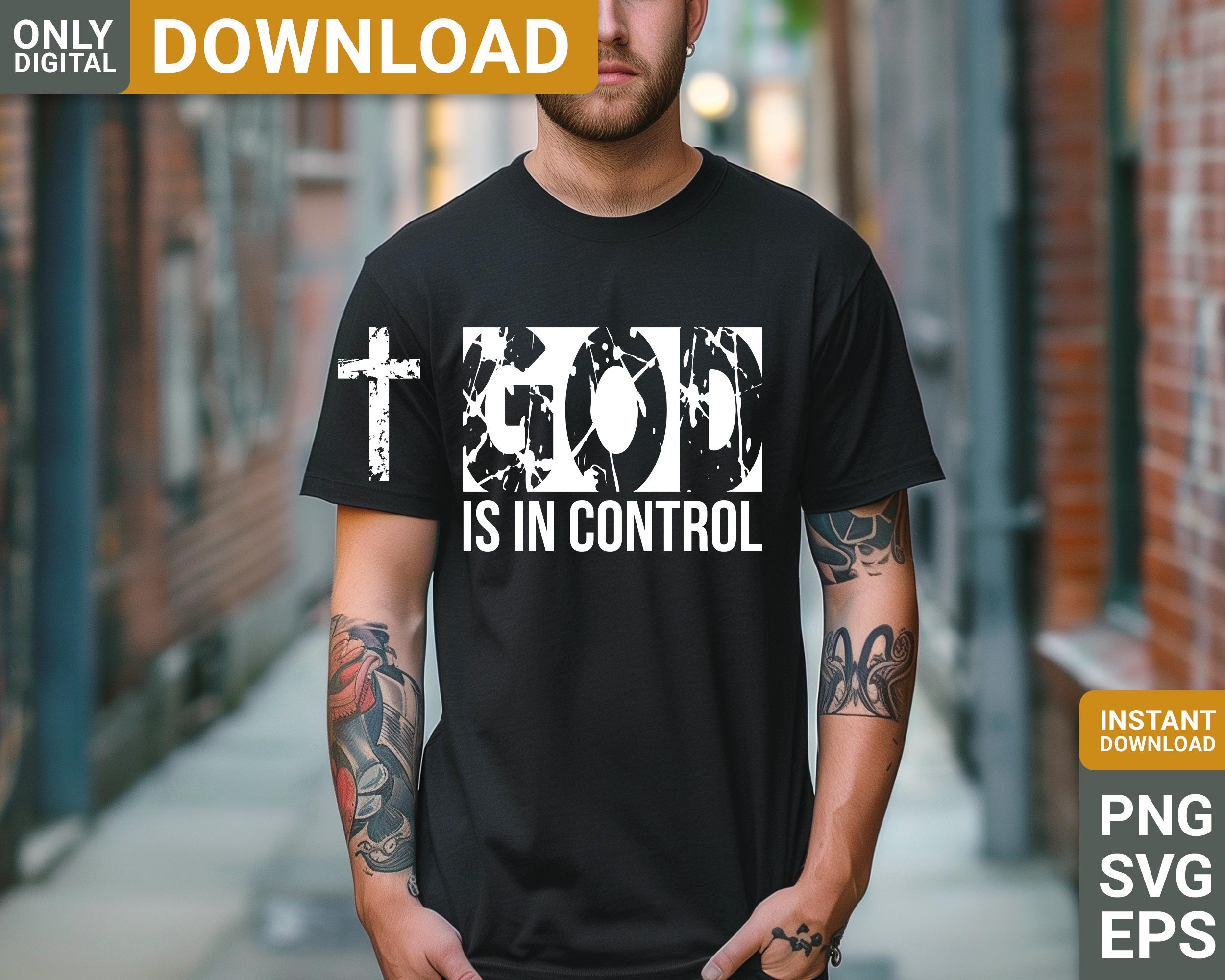GOD is in Control Svg Png, Christian Design, Mother's Day Png, Faith ...