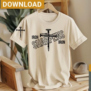 Iron Sharpens Iron SVG PNG, Faith Svg Design, Jesus Svg, Christian Svg ...