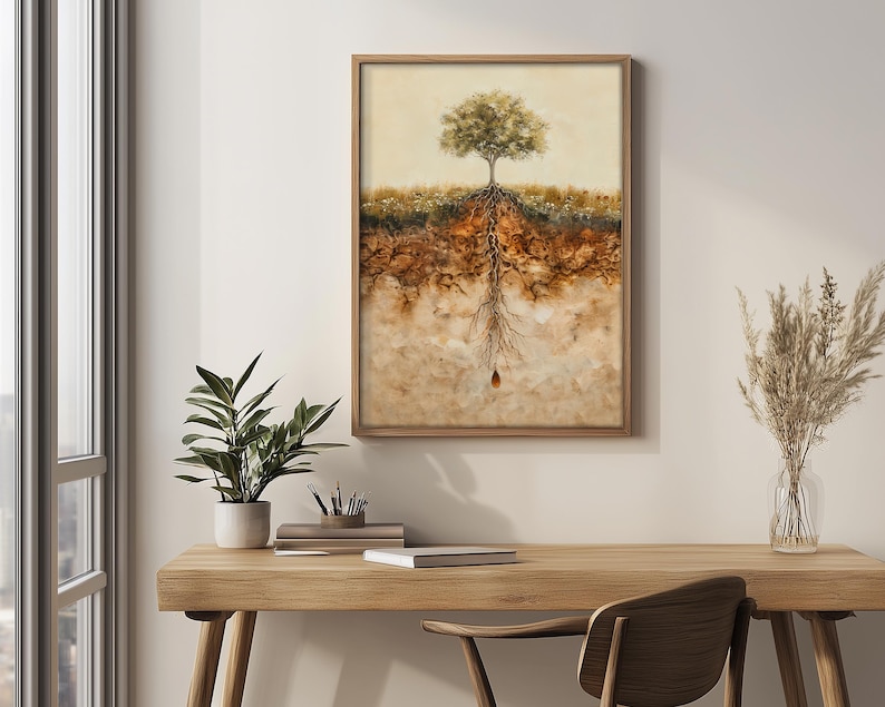 Parable of the Mustard Seed DIGITAL PRINT, Christian Art, Jesus Poster ...