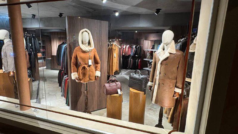 Shearling Jacket Women With Oversized Hood - Long Sheepskin Winter Coat ...