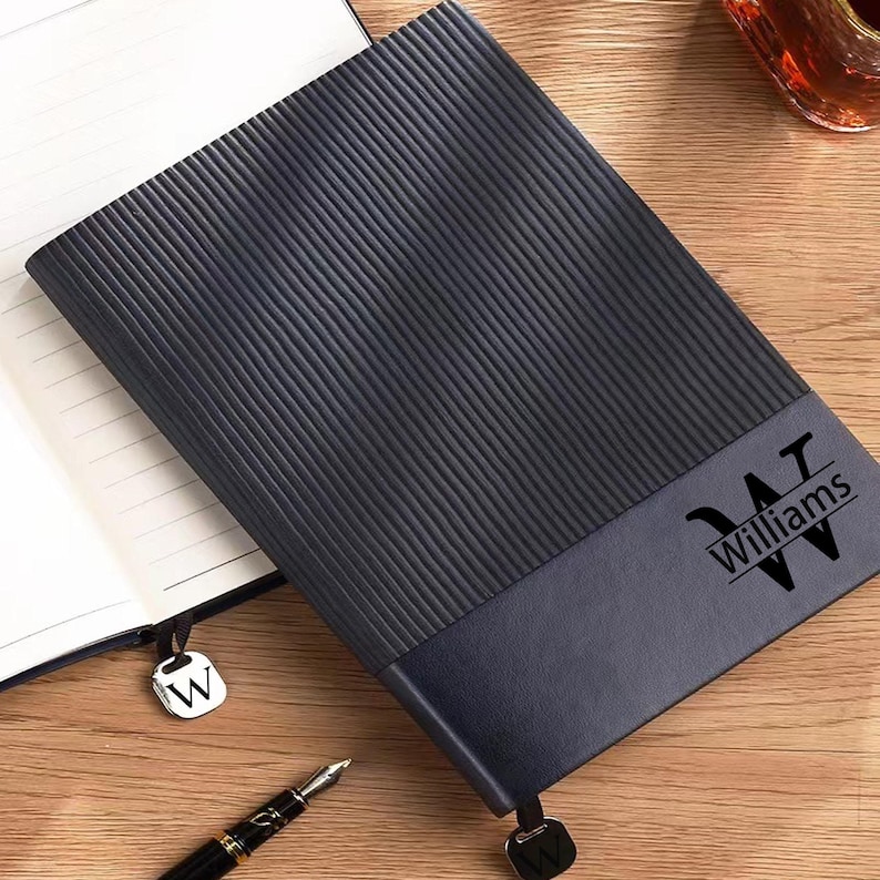 Personalized Leather Journal Set, A5 Notebook and Pen Set, New Job or ...