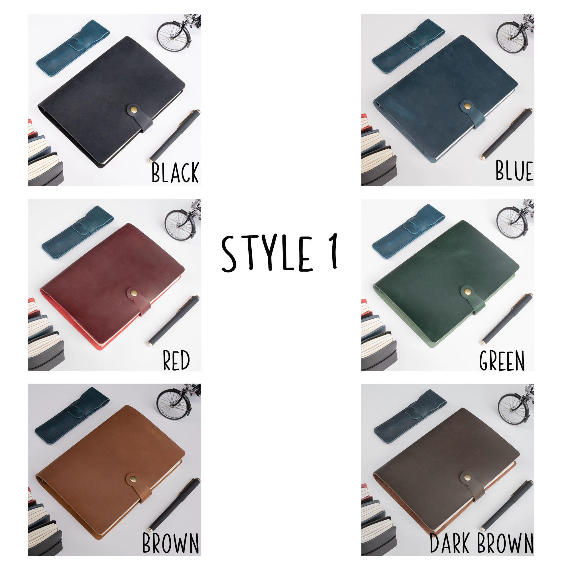 Personalized A5 Leather Refillable Planner Binder, 6 Ring Refillable ...