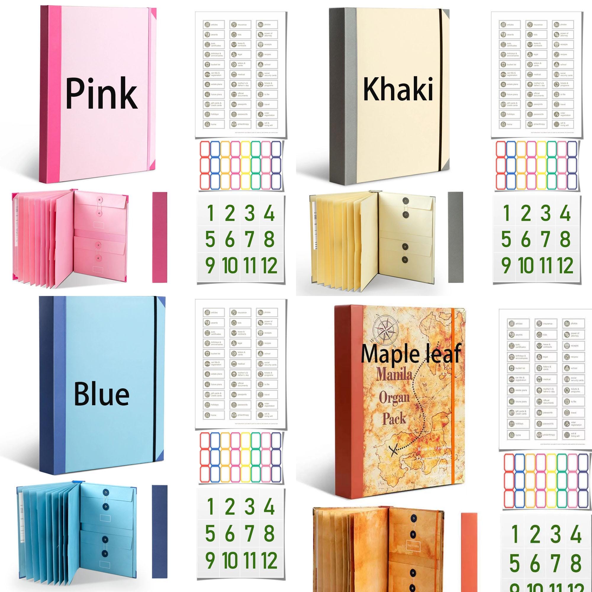 Exquisite Document Organizer, in Case I Go Missing Binder, Emergency ...