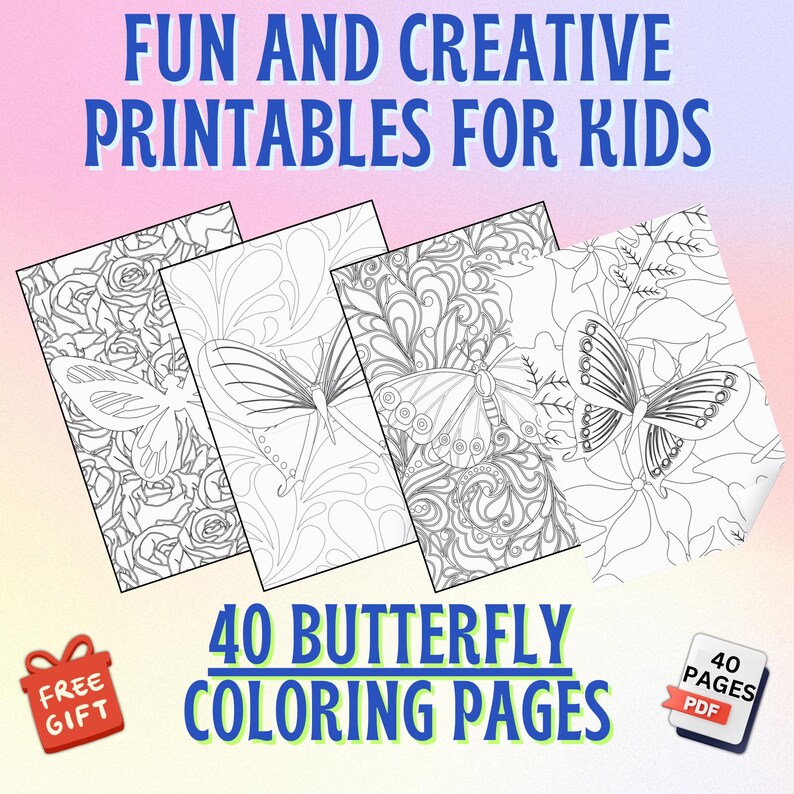 40 Butterfly Coloring Pages |printable Sketches Designs to Color Enjoy ...
