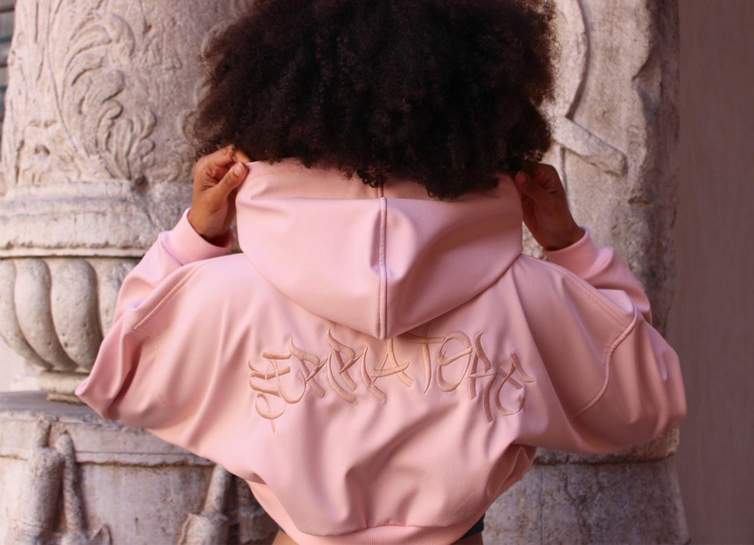 Light Pink Softshell Bomber Jacket / Pink Softshell Bomber Jacket - Etsy