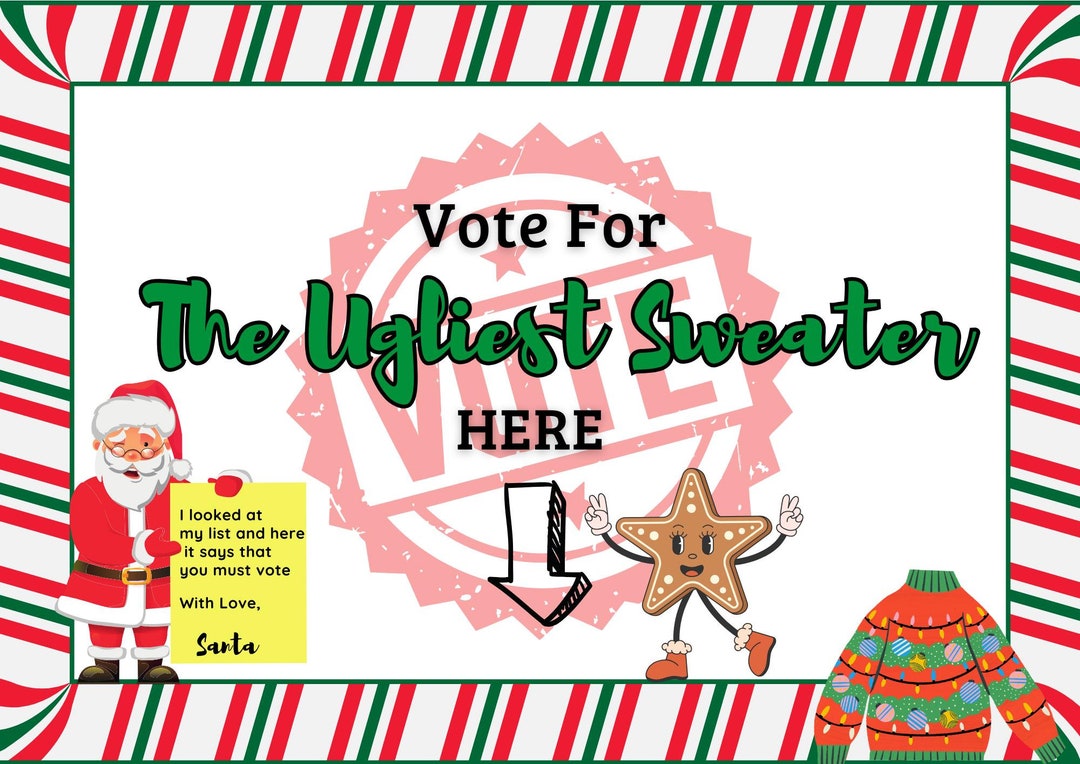 Ugly Sweater Awards - 1st. 2nd and 3rd Place - Etsy