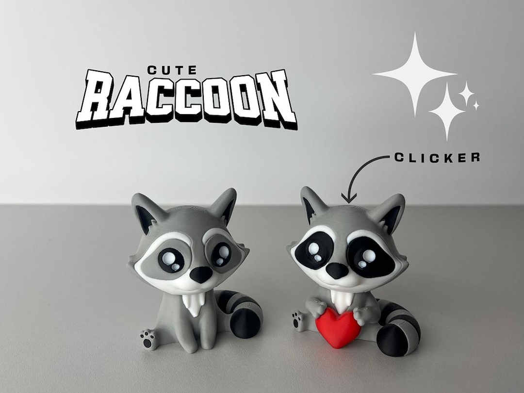 Cute Raccoon Fidget Clicker - Etsy