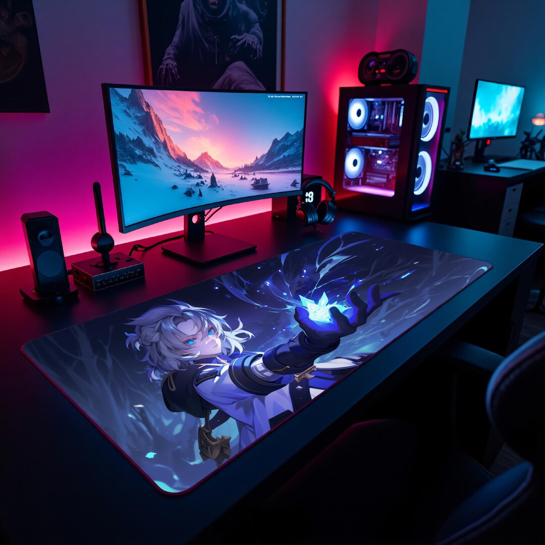 Dark Albedo | Premium Anime Design Mouse Pad | Genshin Impact Inspired ...