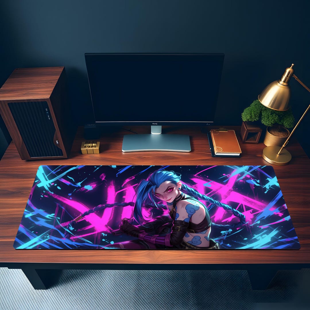 Arcane Jinx | High Quality Premium Anime Mouse Pad Mat | Large Deskmat ...