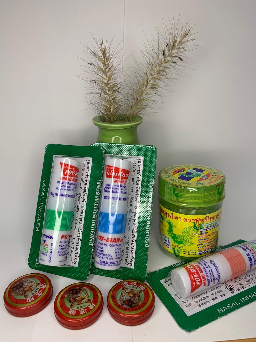 3x INHALIERSTIFT - Aromastift Inhalator Riechstift + 1x AROMABOX ...