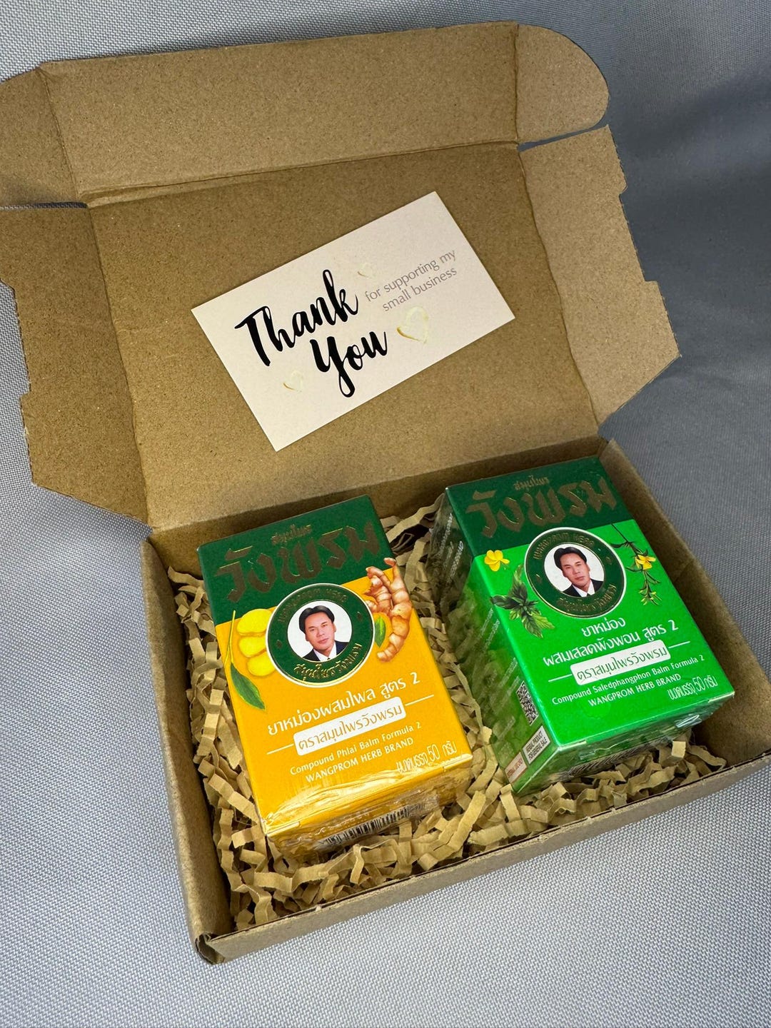 Massage Thai Balm Set - Wang Prom Thailand No. 1 - Original - Green ...