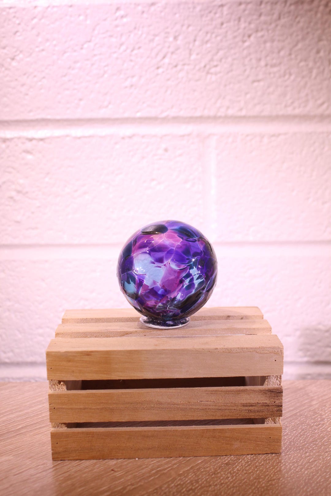 Vintage Handblown Light Paperweight | Multicolor Confetti Glass - Etsy