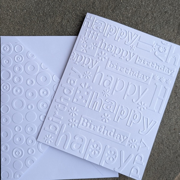 Embossed Birthday - Etsy
