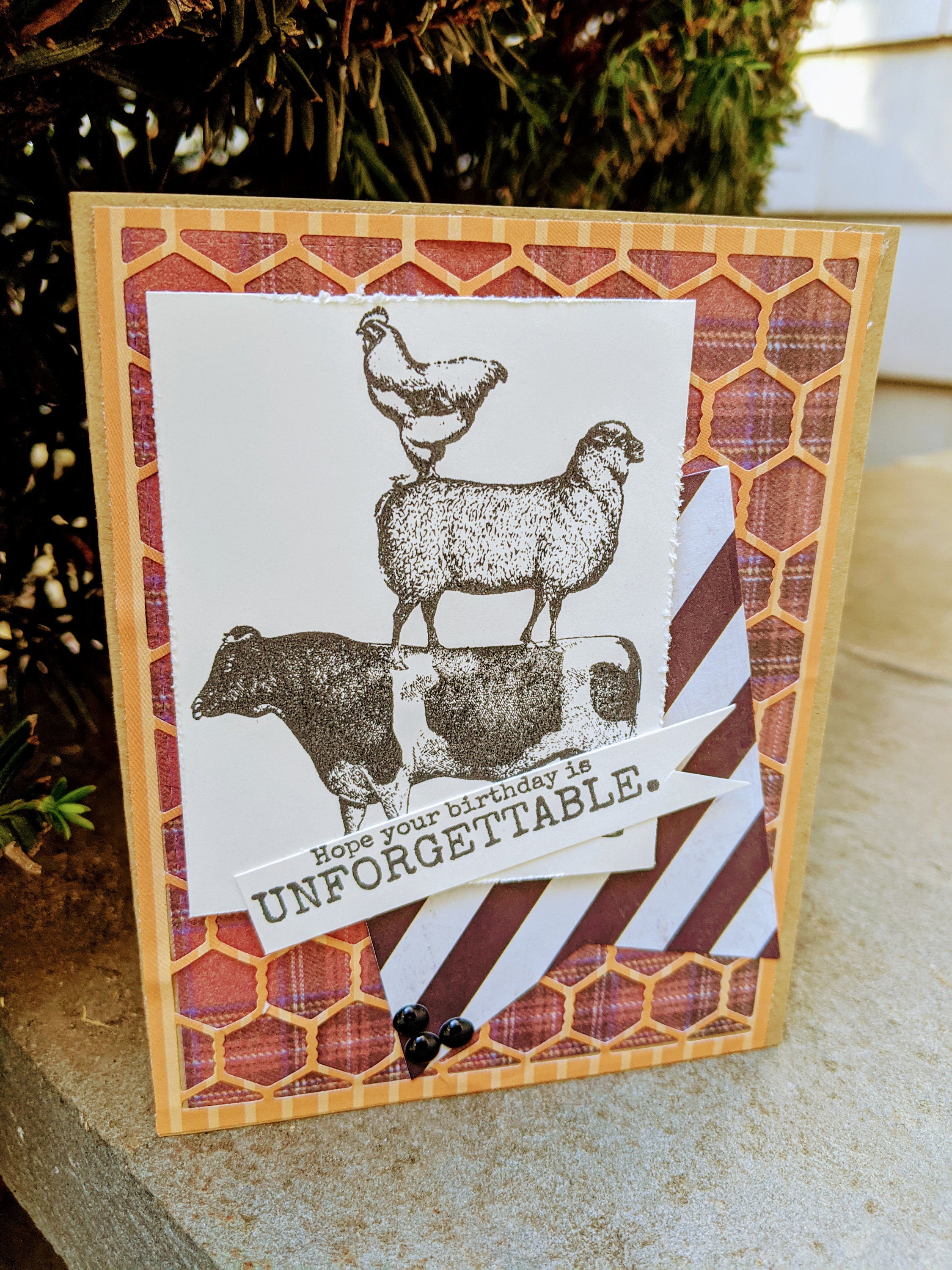 Happy Birthday Birthday Wishes Handmade Card Farm Animals Cute Animals ...