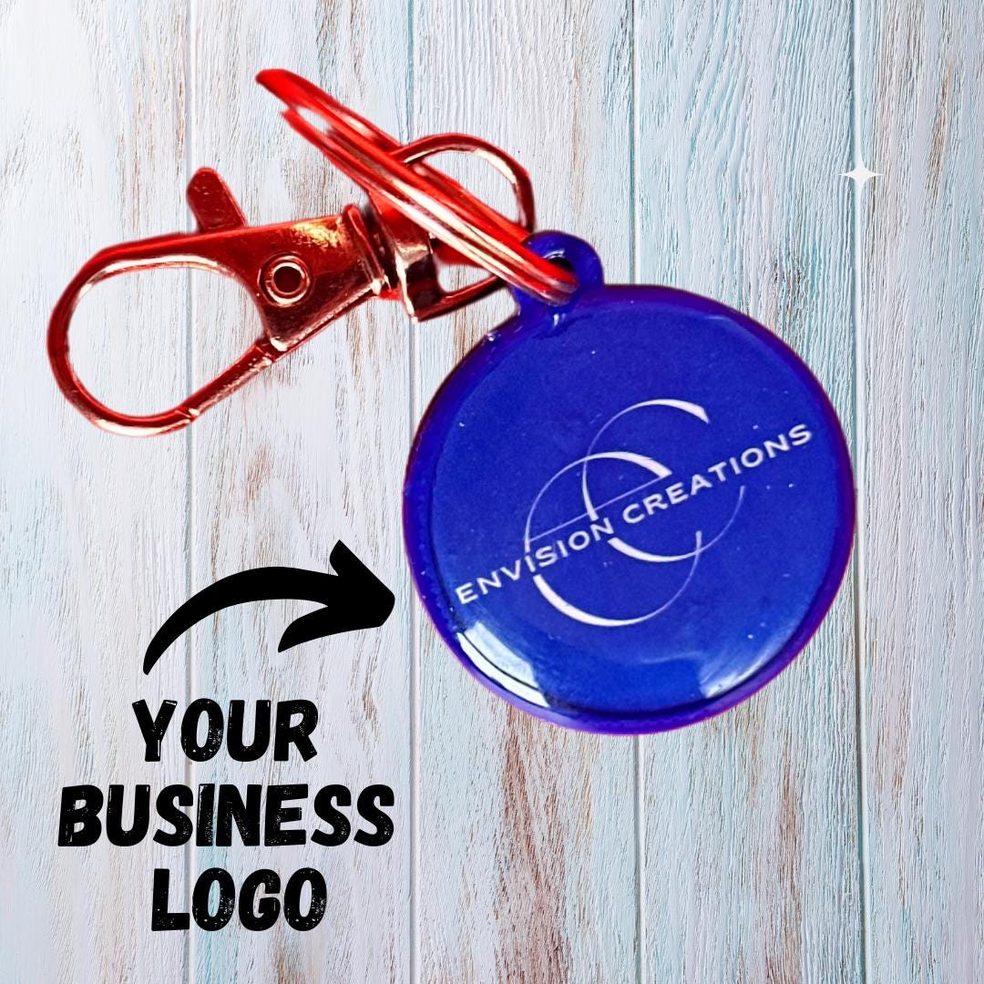 Customized Business Logo or Name NFC Keychains - Etsy