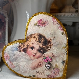 Darling Valentines Day Angel Heart Shape Handmade Pinkys - Etsy