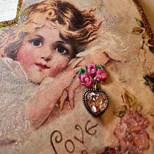 Darling Valentines Day Angel Heart Shape Handmade Pinkys - Etsy